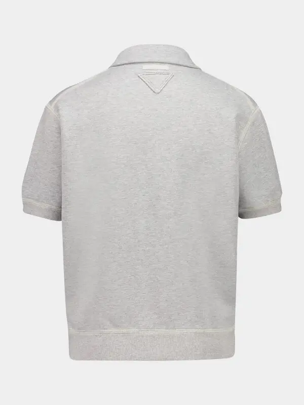 Prada Cotton Polo Shirt With Mother-of-pearl Buttons