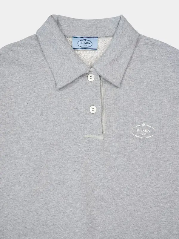 Prada Cotton Polo Shirt With Mother-of-pearl Buttons
