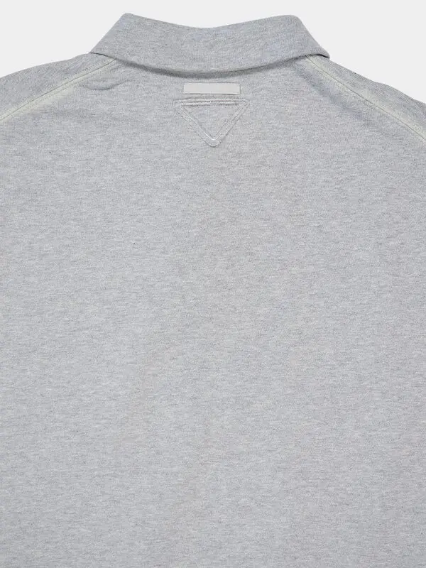 Prada Cotton Polo Shirt With Mother-of-pearl Buttons