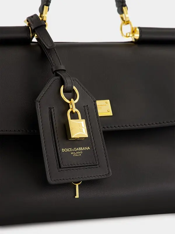 Dolce & Gabbana My Sicily Leather Handbag - Black