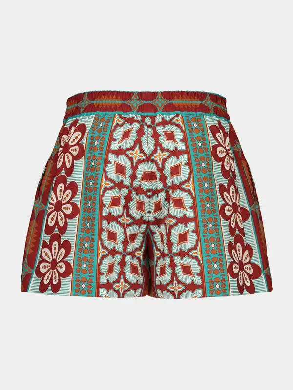 La DoubleJ Pagoda Placée Cotton Poplin Shorts