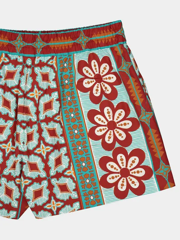 La DoubleJ Pagoda Placée Cotton Poplin Shorts