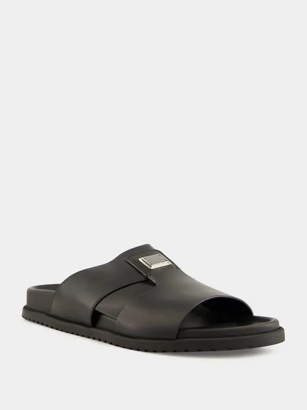 Dolce & Gabbana Calfskin Slide Sandals