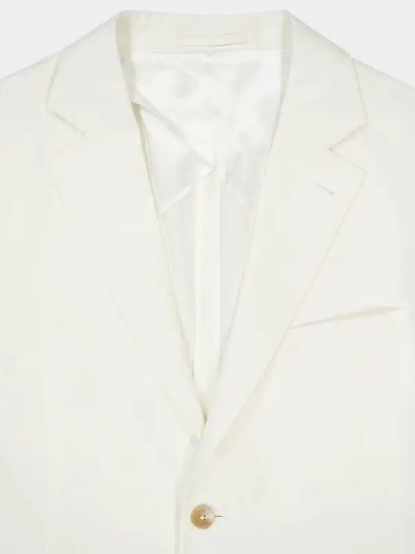 Frescobol Carioca Ivory Paulo Linen Blazer