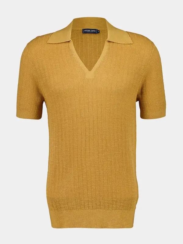 Frescobol Carioca Tuscan Sun Joaquim Knit Polo - Orange