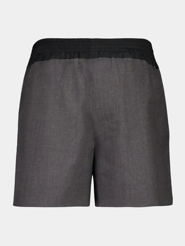 Miu Miu Ardesia Superfine Wool Shorts