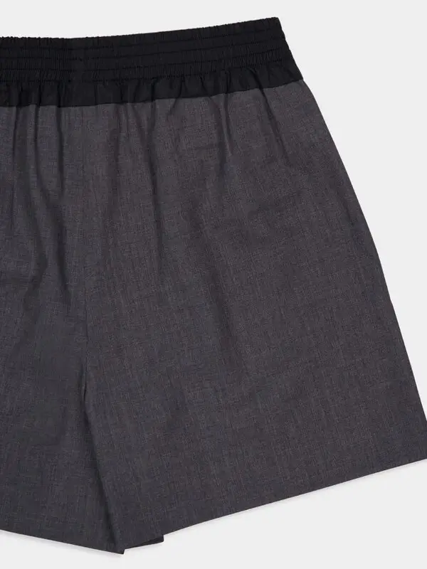 Miu Miu Ardesia Superfine Wool Shorts