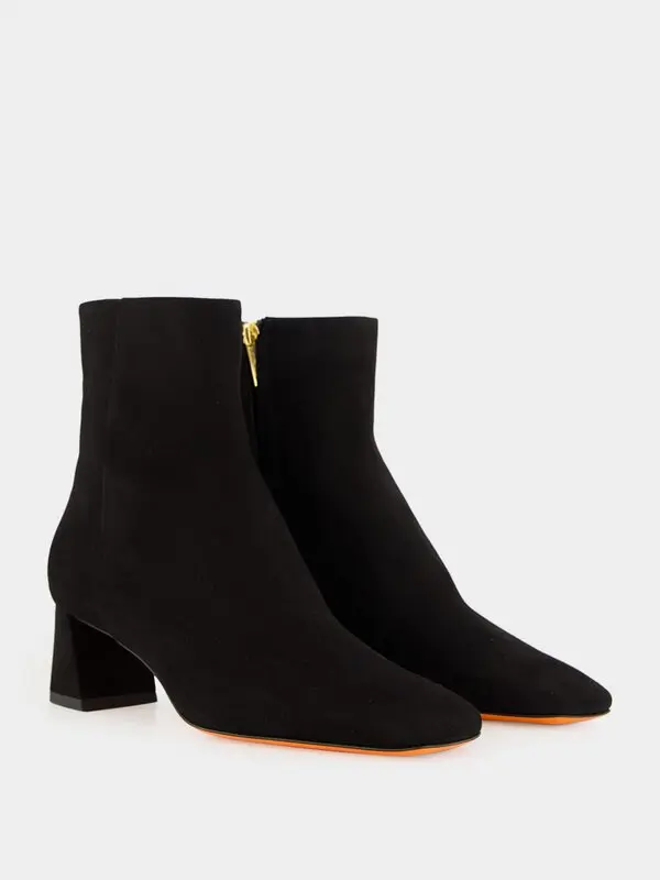 Santoni Leather Marta Ankle Boots