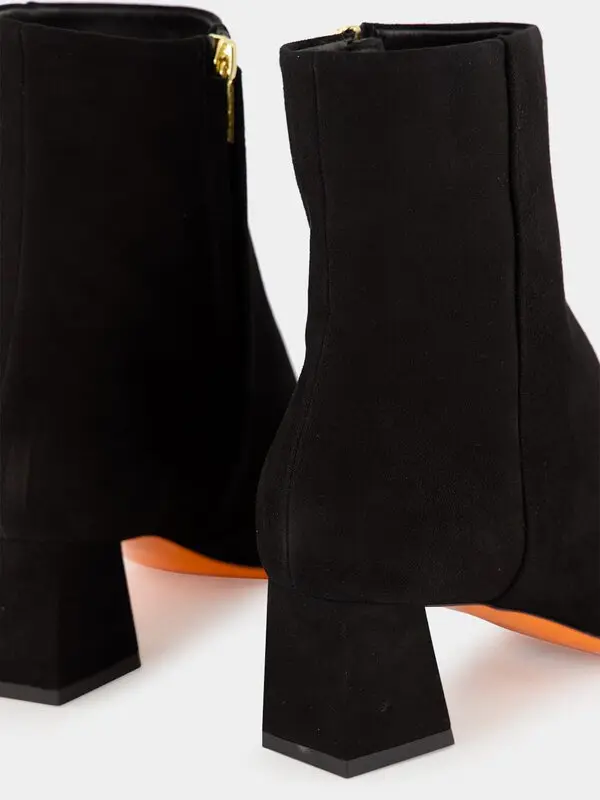 Santoni Leather Marta Ankle Boots