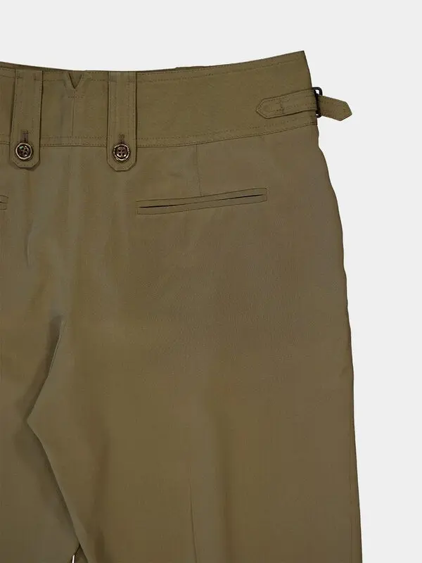 TOM FORD Pleated Crepe De Chine Wide Leg Trousers