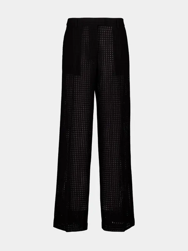 La DoubleJ Cotton Loose Fit Trousers - Black