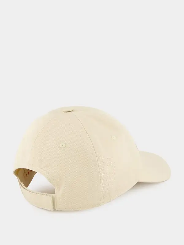 Marni Cotton Logo Baseball Cap - Cream