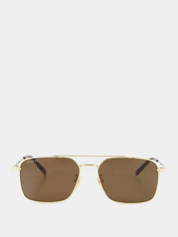 Gucci Aviator Sunglasses - Gold