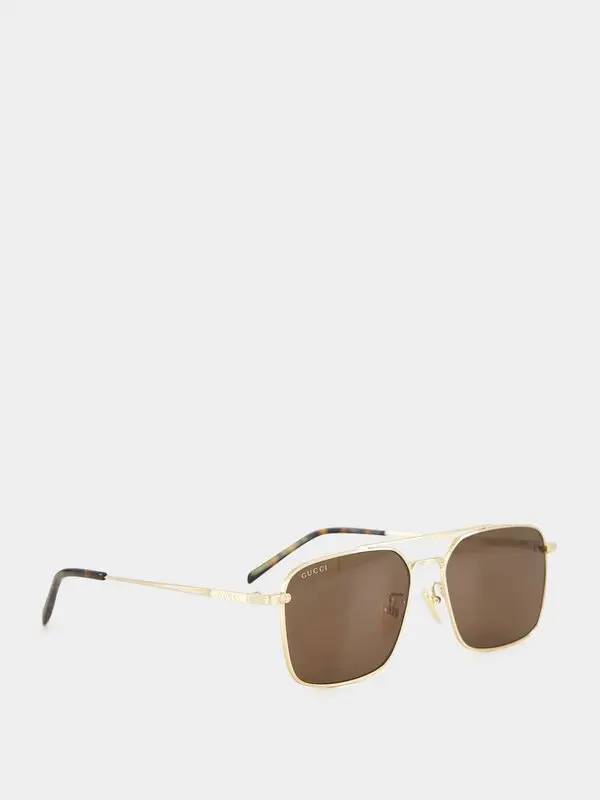 Gucci Aviator Sunglasses - Gold