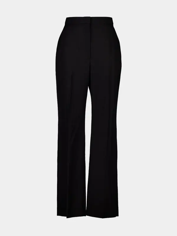 Givenchy Classic Wool Cigarette Trousers - Black