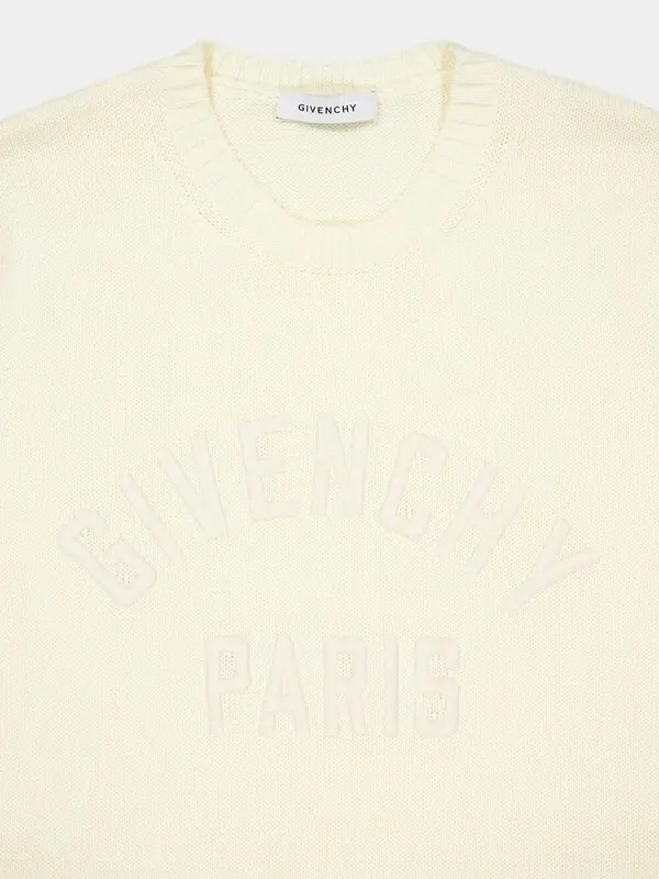 Givenchy Cotton Paris Sweater - Cream