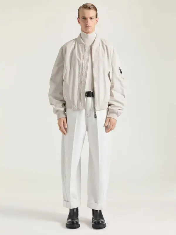 Givenchy Cotton Bomber Jacket - Beige