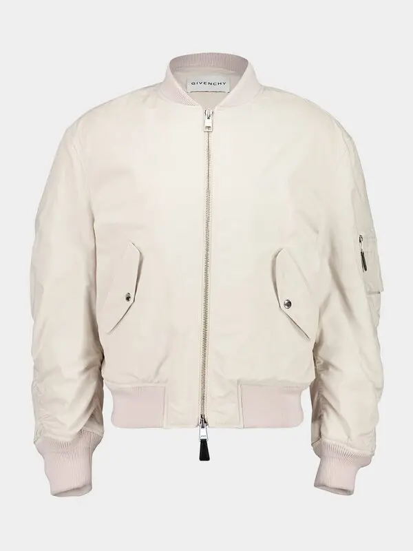 Givenchy Cotton Bomber Jacket - Beige