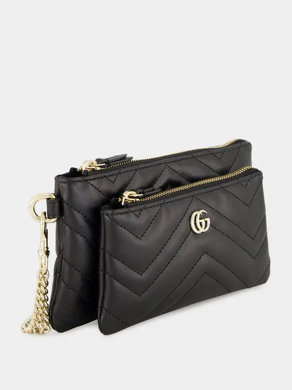 Gucci Gg Marmont Small Pouch With Chain