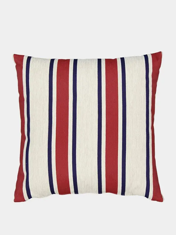 TALENTI Red Stripes Decorative Cushion - Multicolour