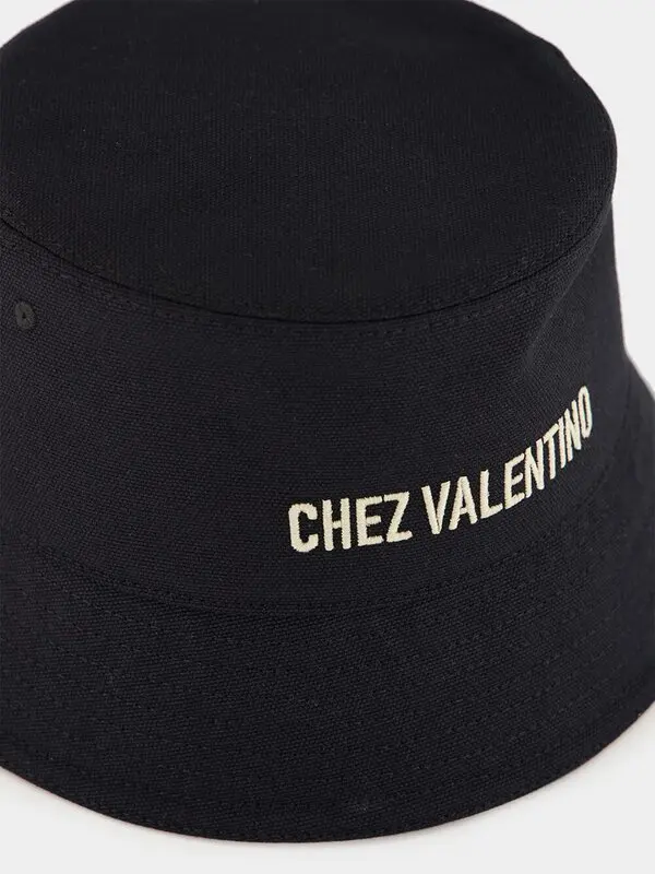 Valentino Garavani Bucket Hat With Embroidered Logo