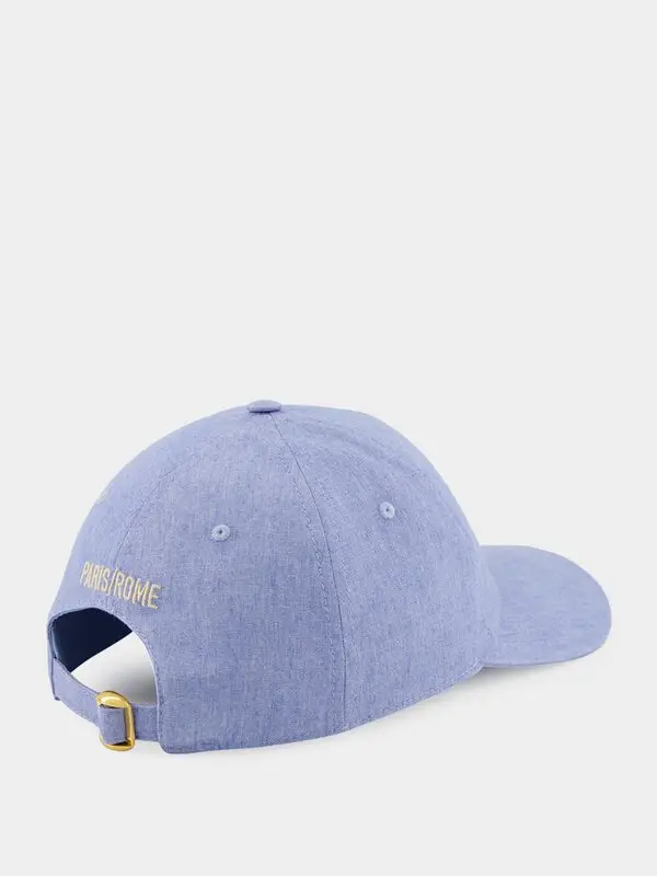 Valentino Garavani Chez Light Denim Cap