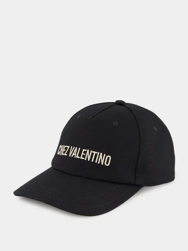 Valentino Garavani Chez Cap - Black