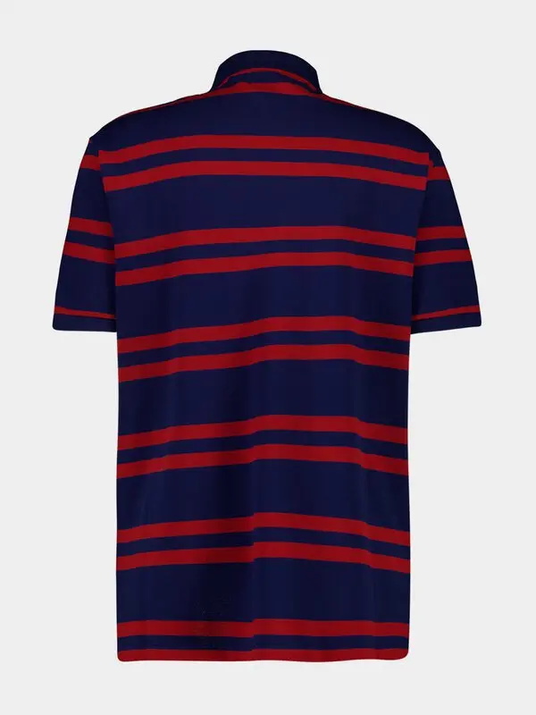 Valentino Garavani And Red Cotton Polo With Embroidery