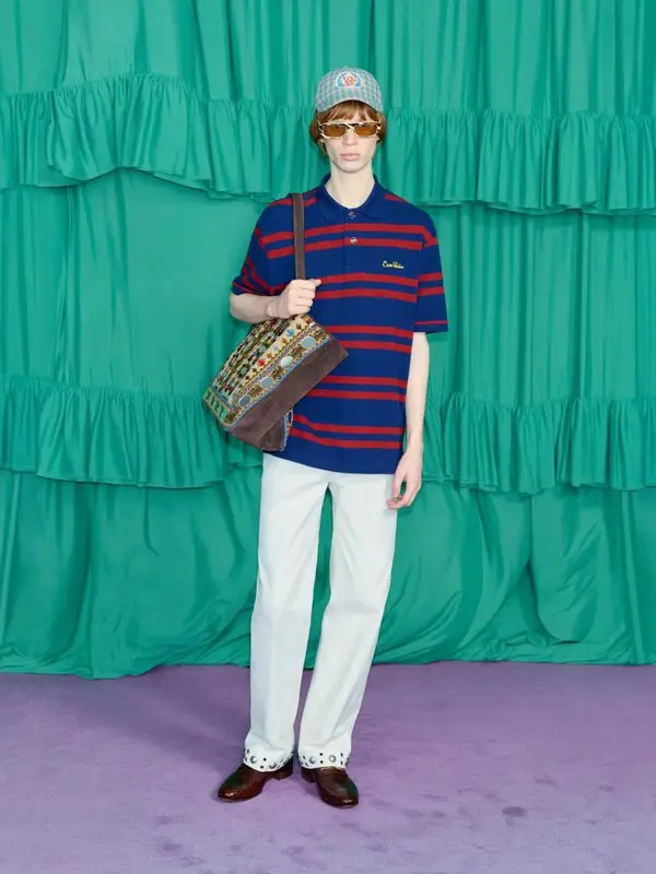 Valentino Garavani And Red Cotton Polo With Embroidery - Blue
