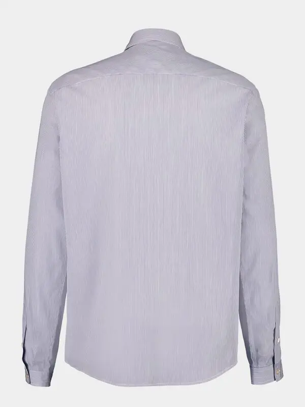 Valentino Garavani And White Striped Cotton Shirt