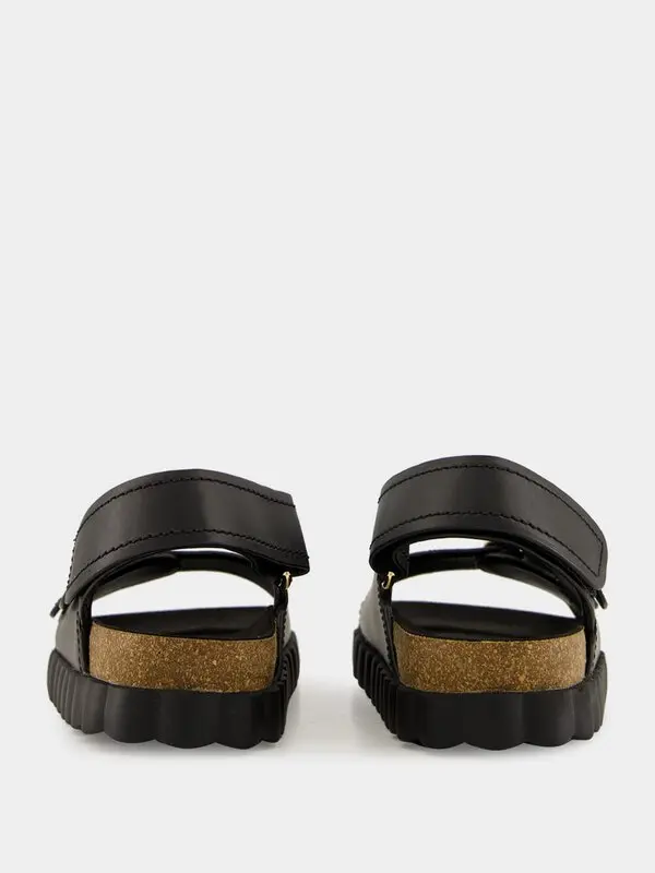FERRAGAMO Kamakura Ornament Double Buckle Sandals