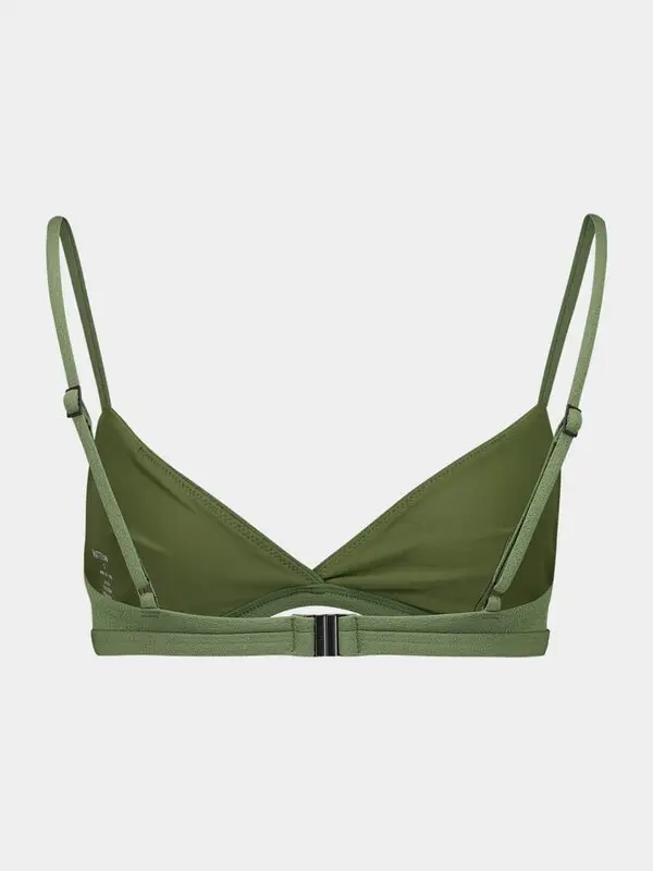 Matteau Safari Crinkle Tri Crop Bikini Top