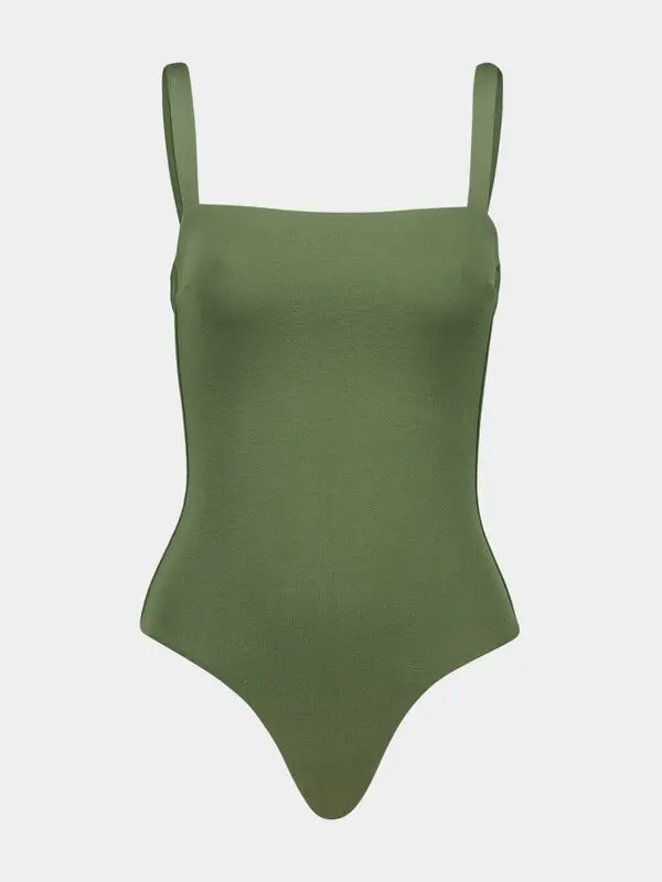 Matteau Safari Crinkle Square One-piece - Green