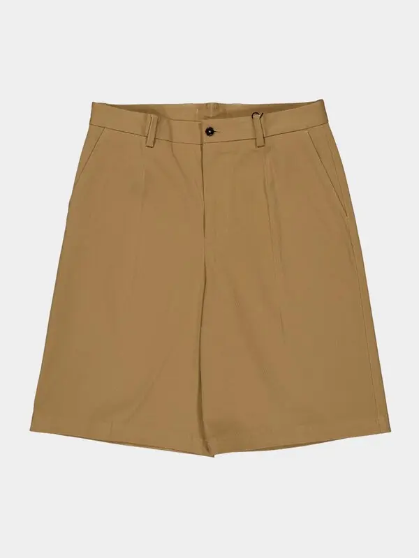 Dolce & Gabbana Cotton Drill Bermuda Shorts - Beige
