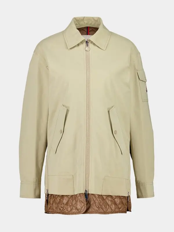 Moncler Felci Padded Shirt Jacket - Beige