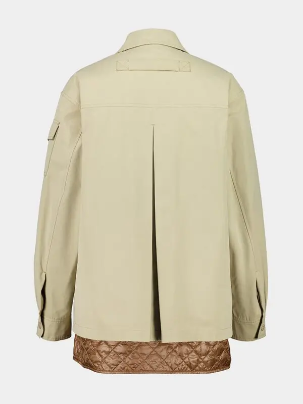 Moncler Felci Padded Shirt Jacket - Beige