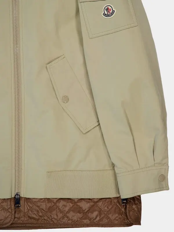Moncler Felci Padded Shirt Jacket - Beige