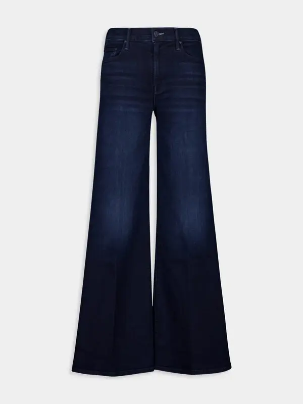 MOTHER The Twister Sneak Wide-leg Mid-rise Jeans - Blue