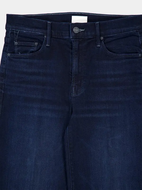 MOTHER The Twister Sneak Wide-leg Mid-rise Jeans - Blue