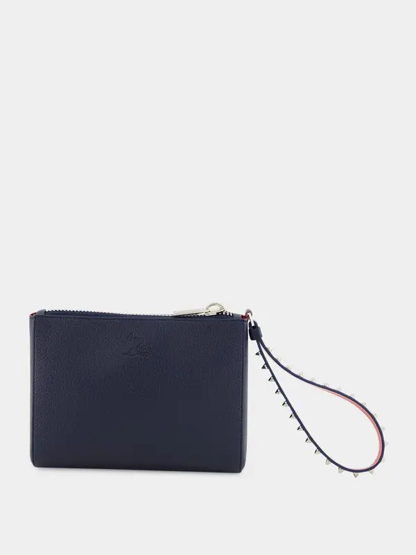 CHRISTIAN LOUBOUTIN Cabata Soft Empire Mini Pouch In Zaffiro - Blue