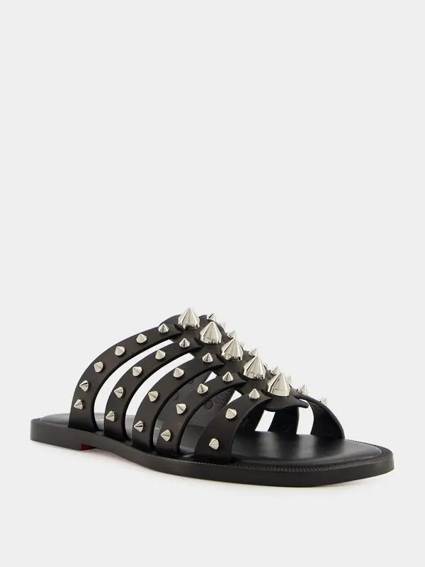 CHRISTIAN LOUBOUTIN Charja Studded Flat Mules