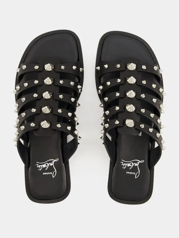CHRISTIAN LOUBOUTIN Charja Studded Flat Mules