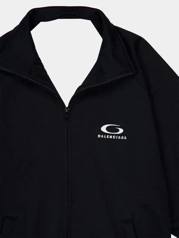 Balenciaga Cotton Zip-up Tracksuit Jacket - Black