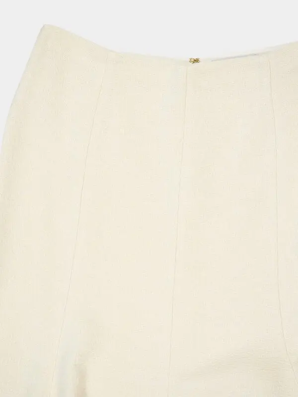 Gabriela Hearst Silk Tweed Maxi Skirt - Cream