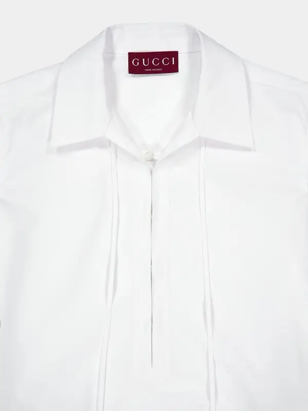 Gucci Shirt Dress With Horsebit Detail