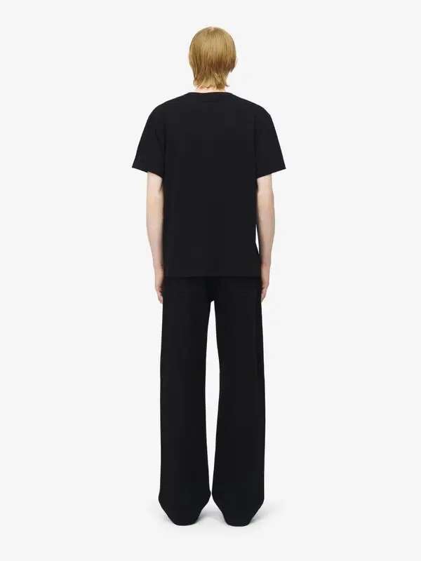 Alexander McQueen Logo Cotton T-shirt - Black