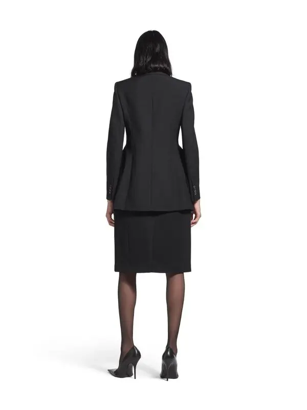 Balenciaga Wool Twill Hourglass Jacket