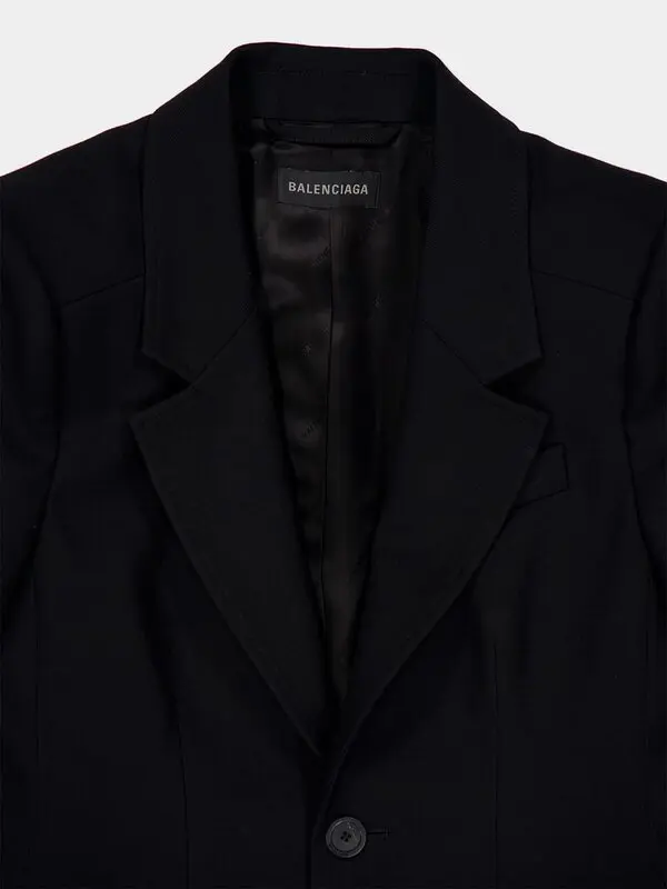 Balenciaga Wool Twill Hourglass Jacket
