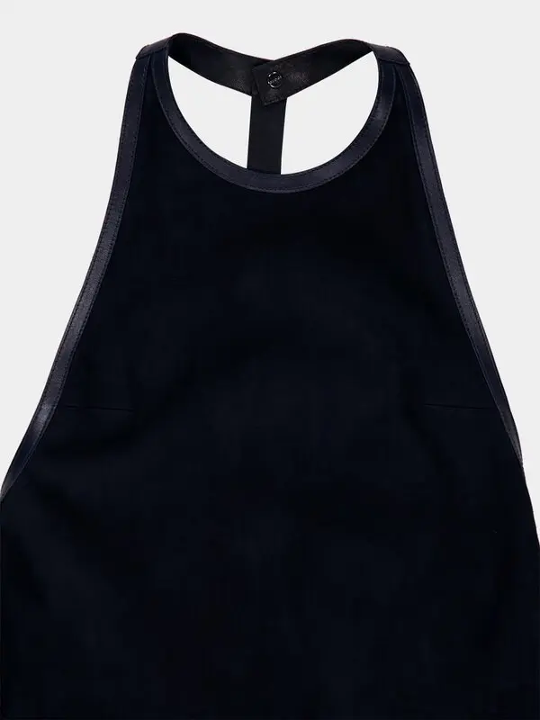 Gucci Halterneck Suede Dress