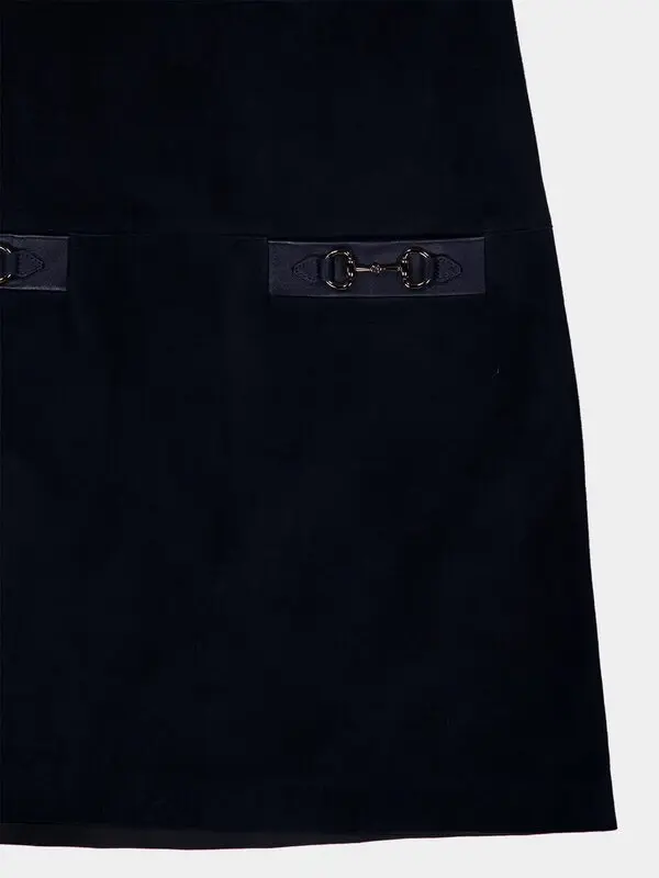 Gucci Halterneck Suede Dress